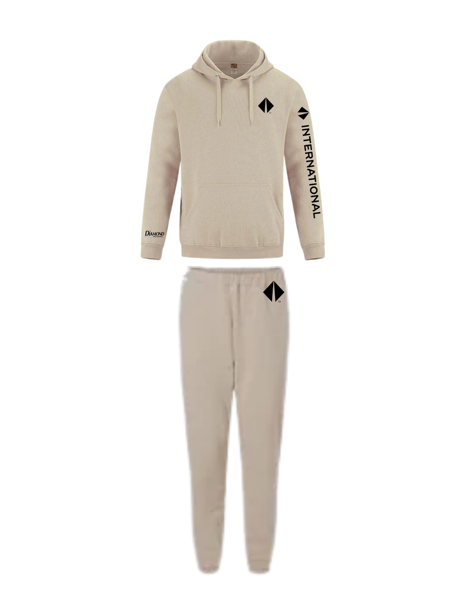 Diamond International Sand Tracksuit – Hoodie & Joggers Set – Diamond ...