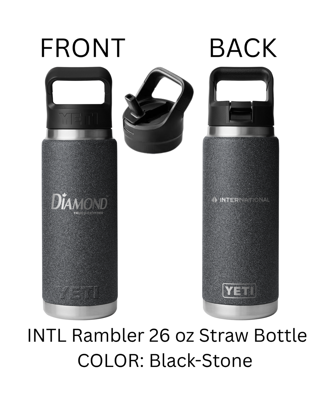 26oz Black Stone YETI Bottle – Diamond Edition – Diamond Truck Centres ...